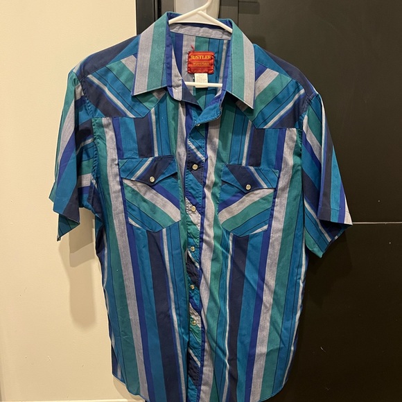 Rustler | Shirts | Vintage Rustler Shortsleeve Pearl Snap Shirt | Poshmark